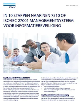 In 10 stappen naar NEN 7510 of ISO/IEC 27001